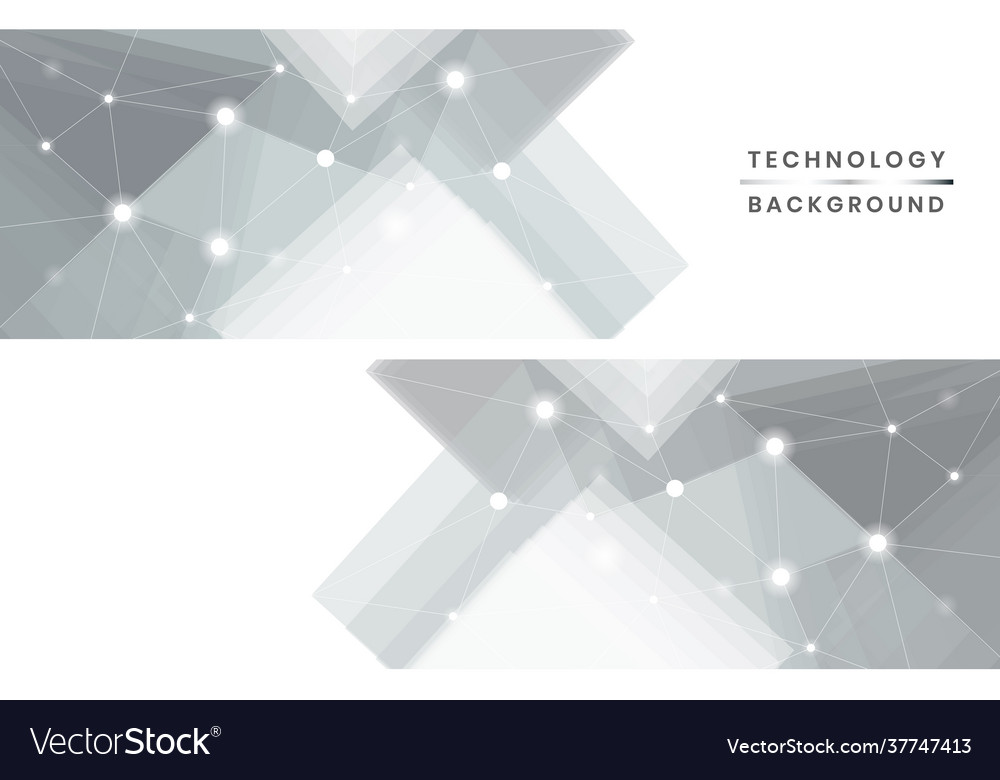 Technology banners set Royalty Free Vector Image