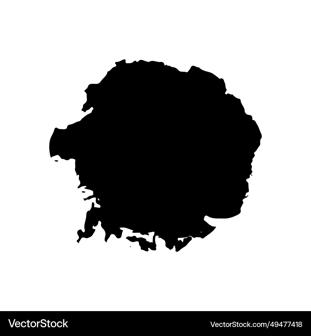 Black paint ink brush stroke line or texture Vector Image