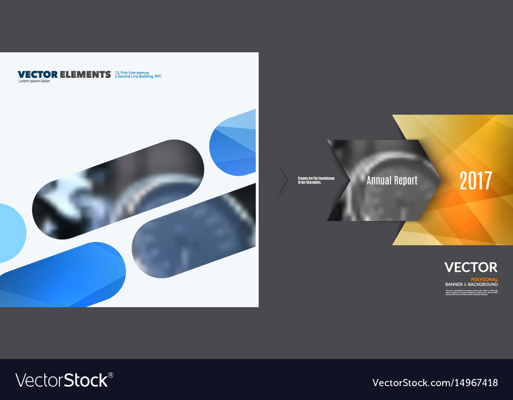 Business design elements for graphic layout Vector Image