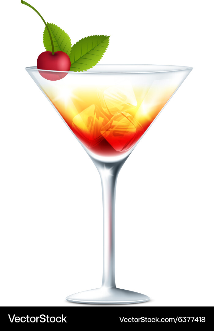 Cocktail Royalty Free Vector Image - VectorStock