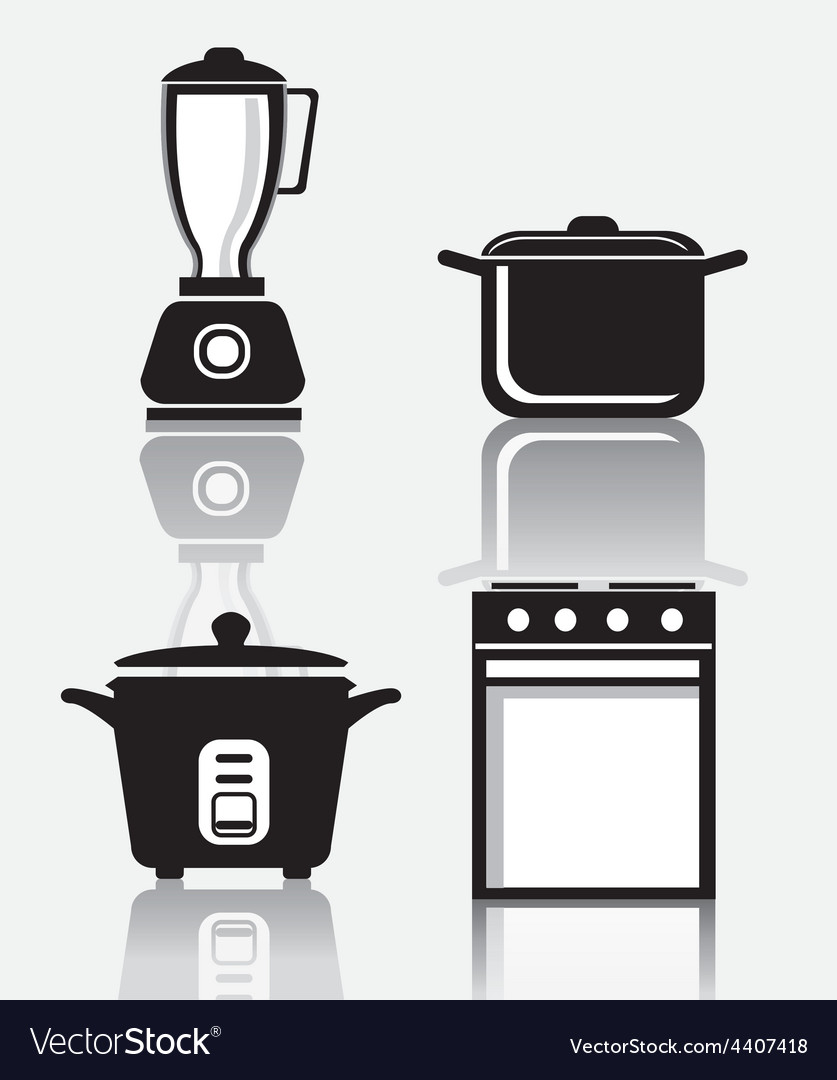 Kitchen design Royalty Free Vector Image - VectorStock