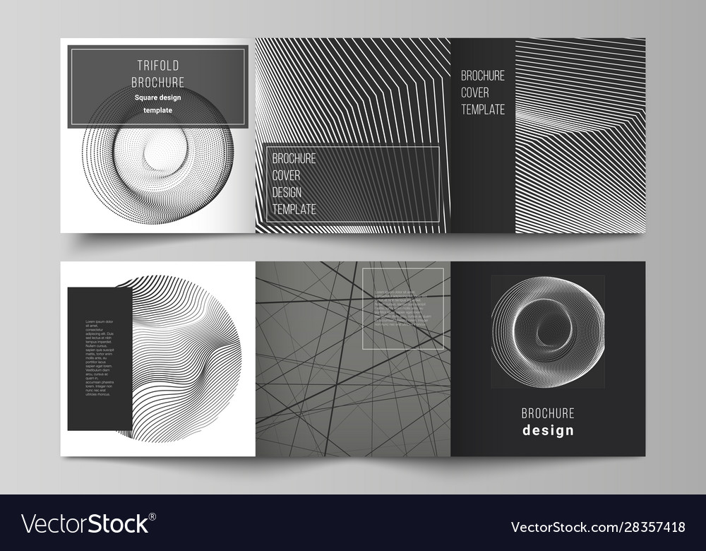Layout square format covers design Royalty Free Vector Image