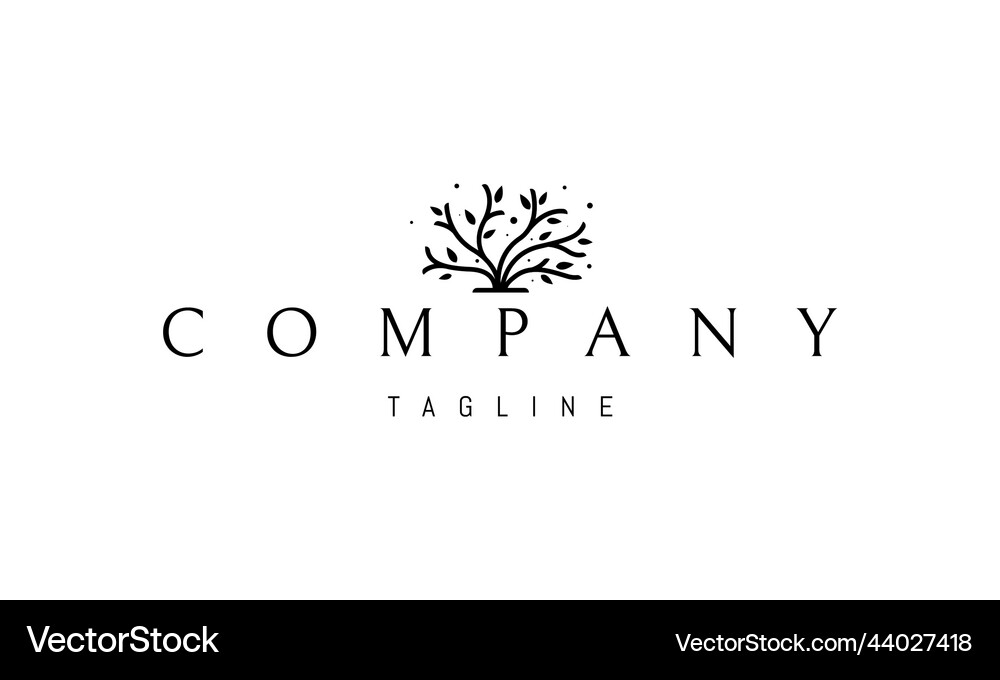 Logo on which an abstract image of a dense Vector Image