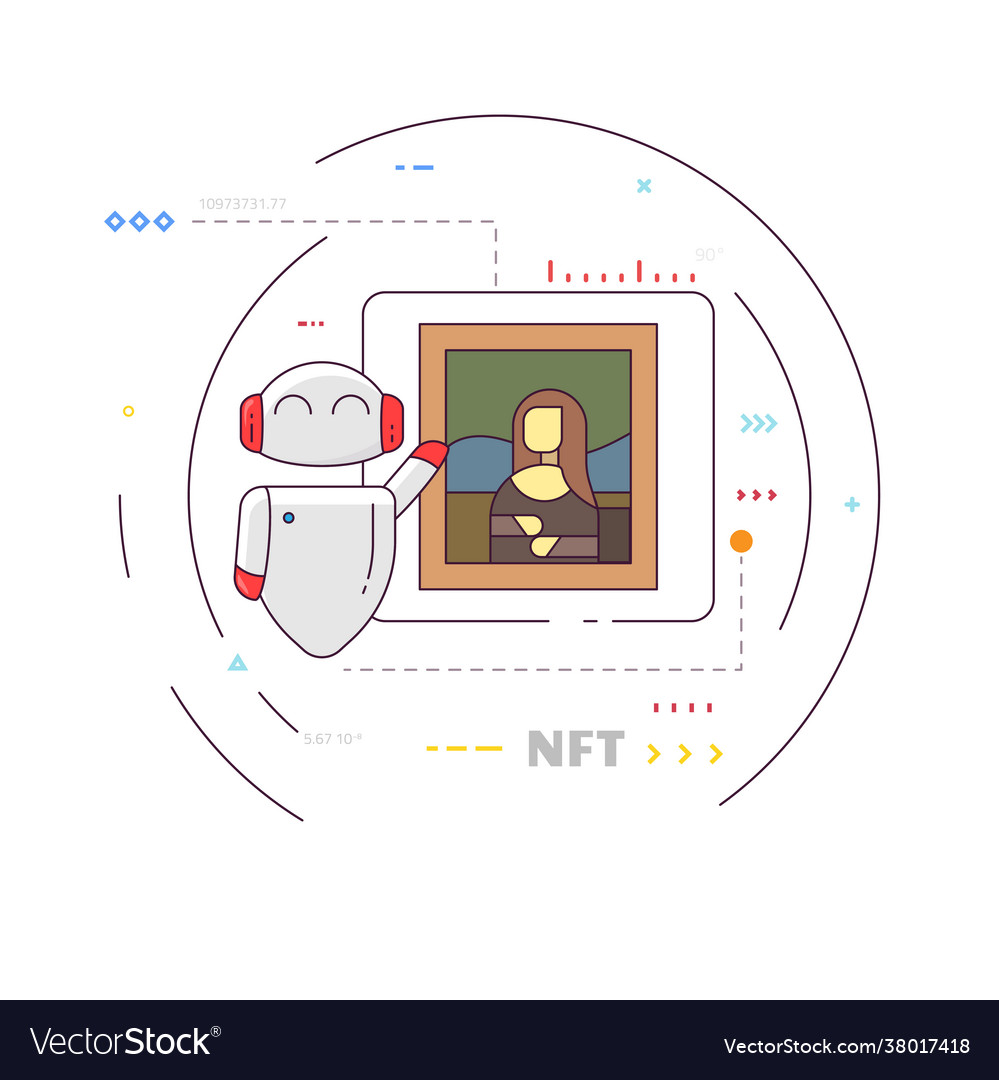 Robot presentation Royalty Free Vector Image - VectorStock