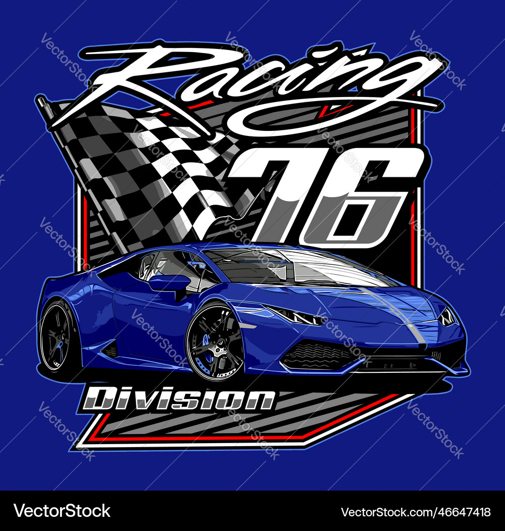 Sport car template for graphic design Royalty Free Vector