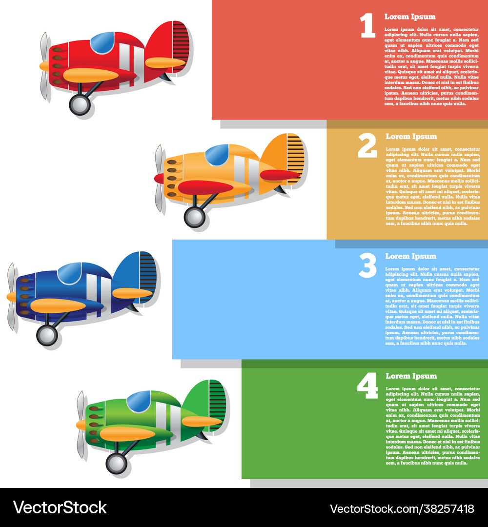 Sports airplanes Royalty Free Vector Image - VectorStock