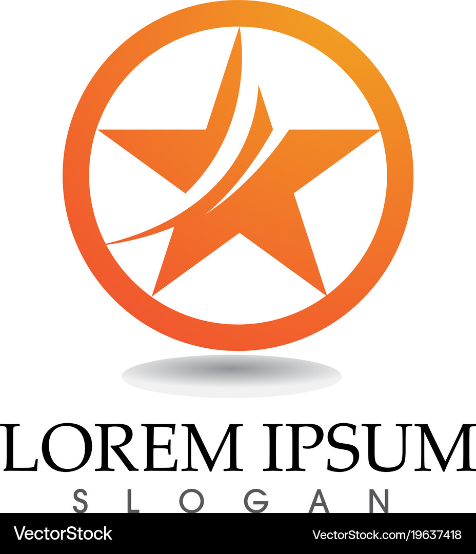 Star logo template Royalty Free Vector Image - VectorStock