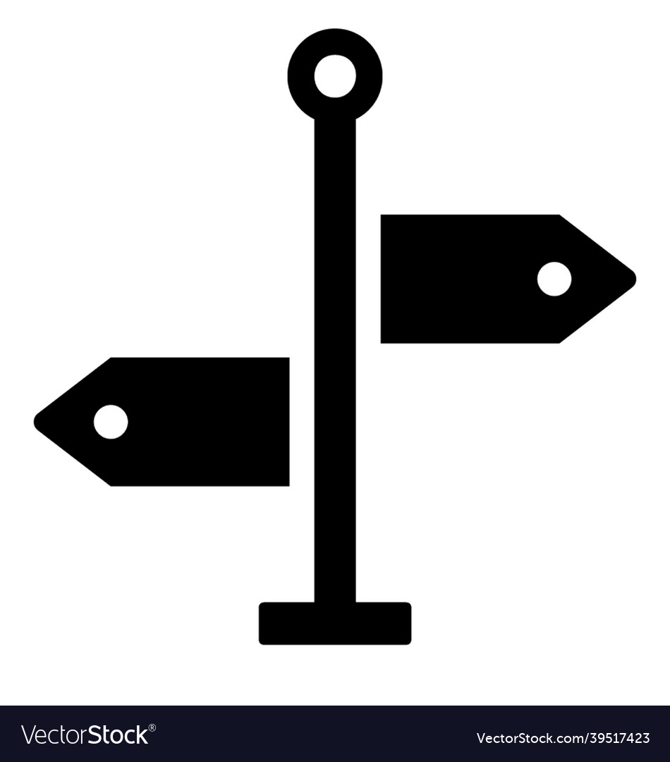 Guidepost Royalty Free Vector Image - VectorStock