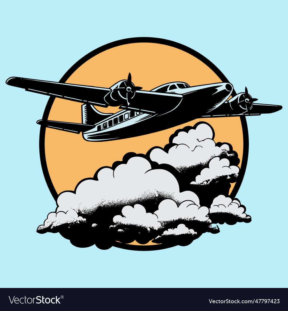 Taking off plane logo Royalty Free Vector Image Taking off plane logo Royalty Free Vector Image