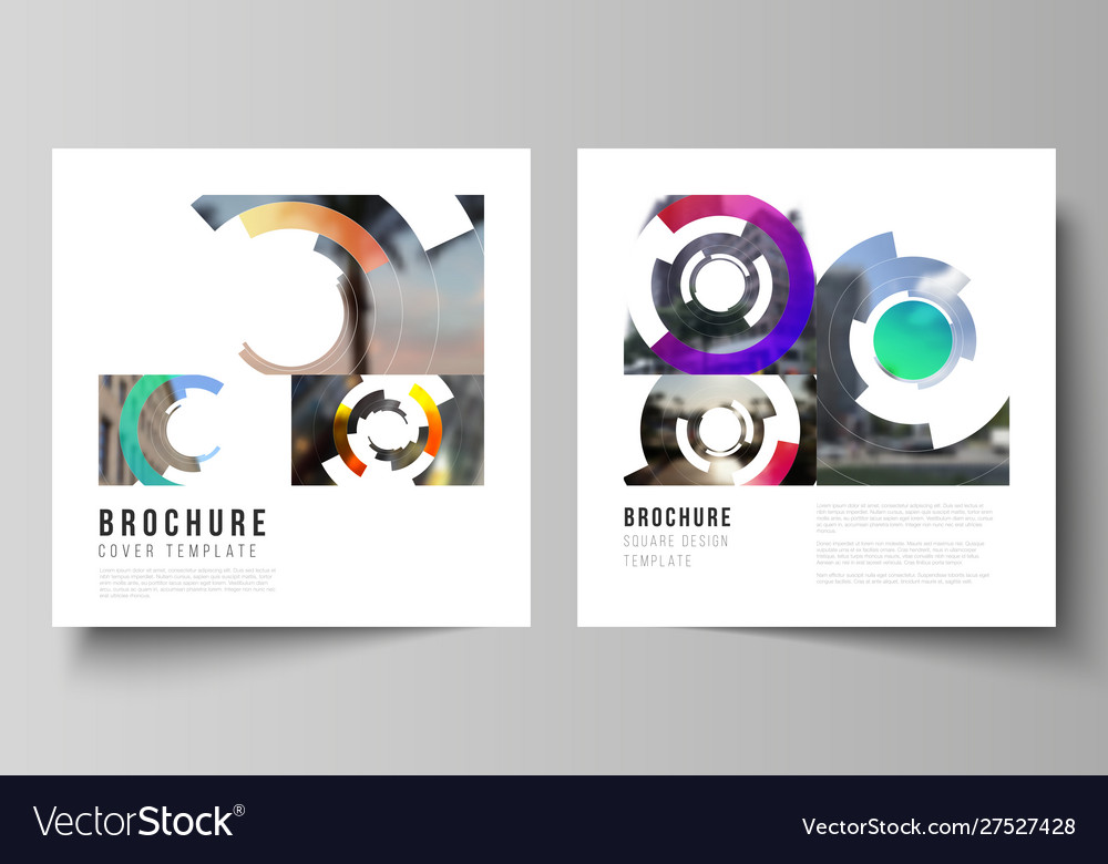 Minimal layout two square format Royalty Free Vector Image