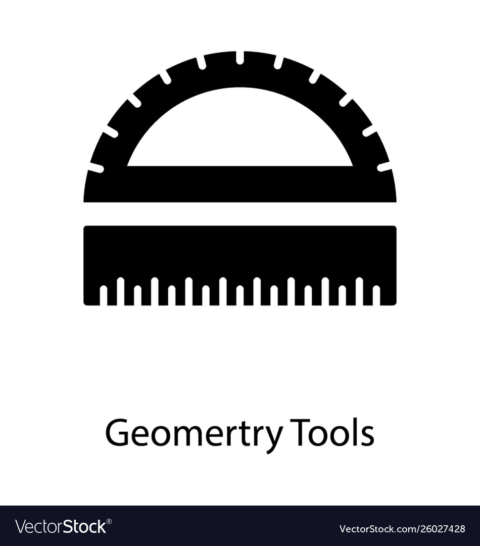 Triangle ruler Royalty Free Vector Image - VectorStock