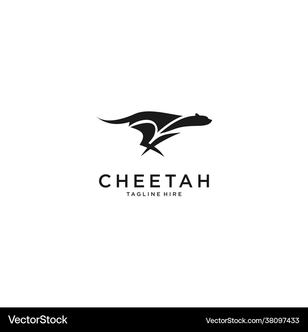 Cheetah logo icon designs for download Royalty Free Vector