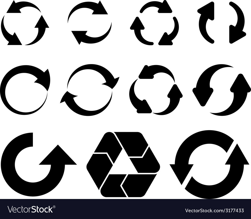 Circular arrows Royalty Free Vector Image - VectorStock