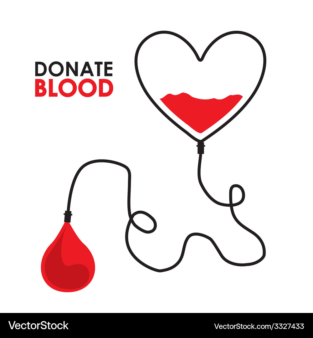 Donate blood design Royalty Free Vector Image - VectorStock