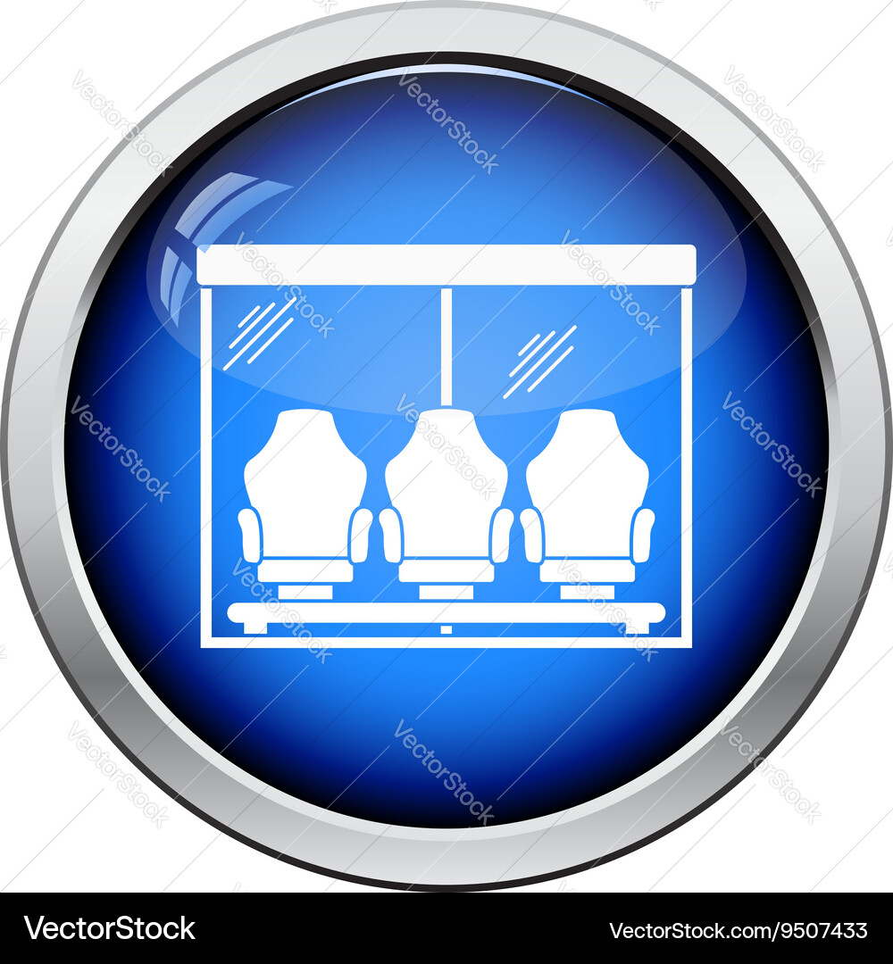 Icon football players bench Royalty Free Vector Image