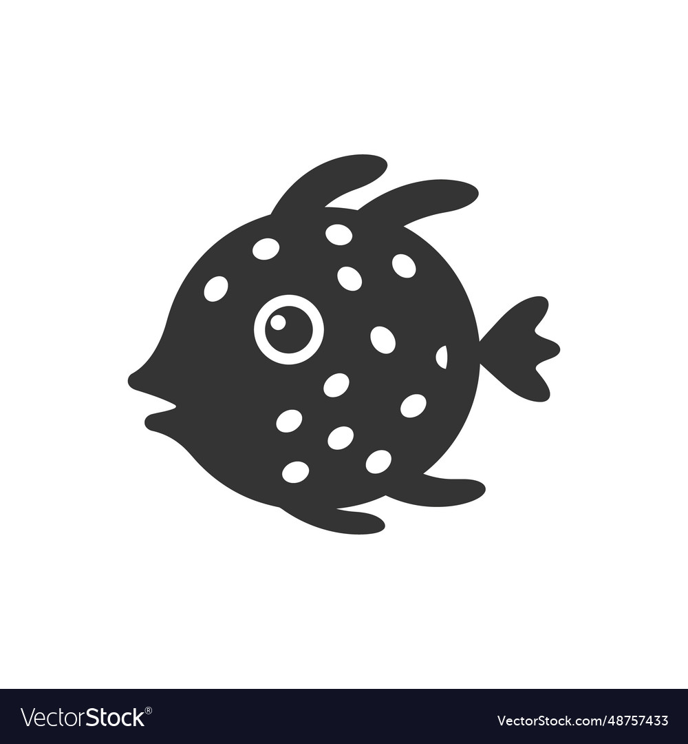 Pufferfish icon Royalty Free Vector Image - VectorStock