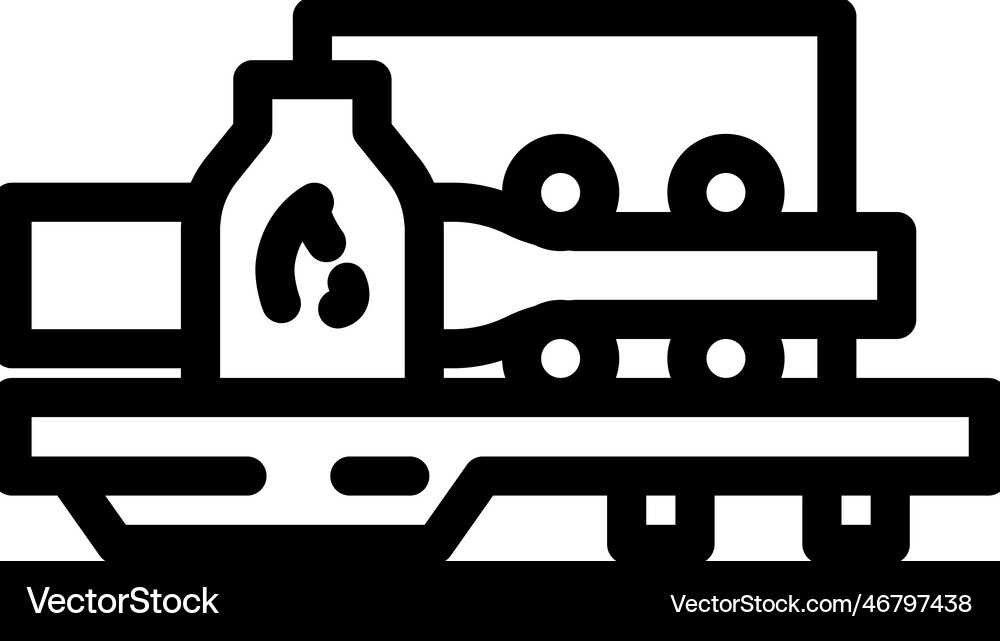 Hot rolling steel production line icon Royalty Free Vector