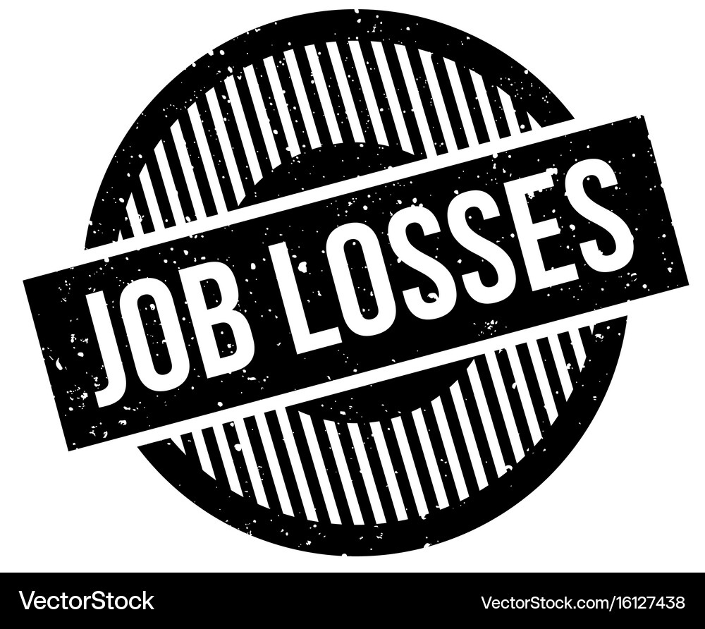 Job losses rubber stamp Royalty Free Vector Image