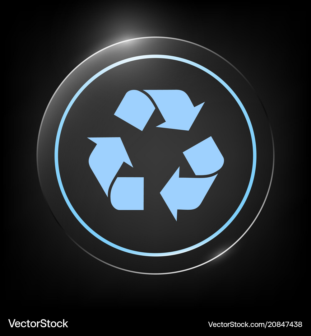 Recycle sign isolated on white background Vector Image