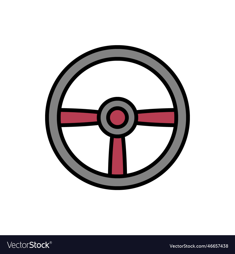 Steering wheel icon Royalty Free Vector Image - VectorStock