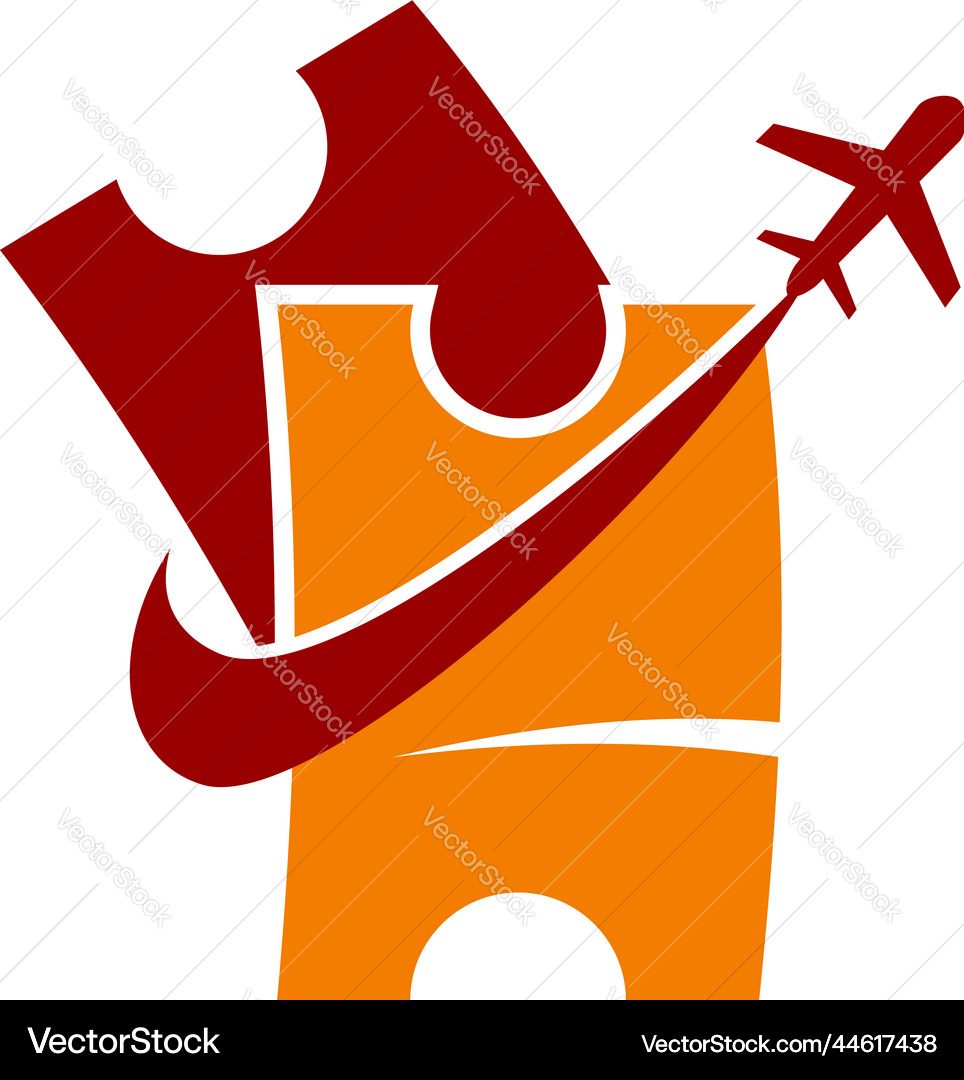Ticket design concept logo icon brand identity Vector Image