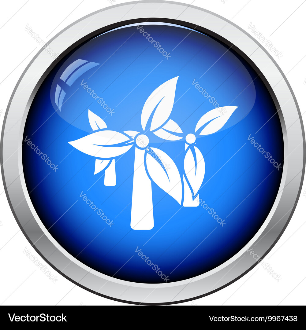 Wind mill leaves in blades icon Royalty Free Vector Image