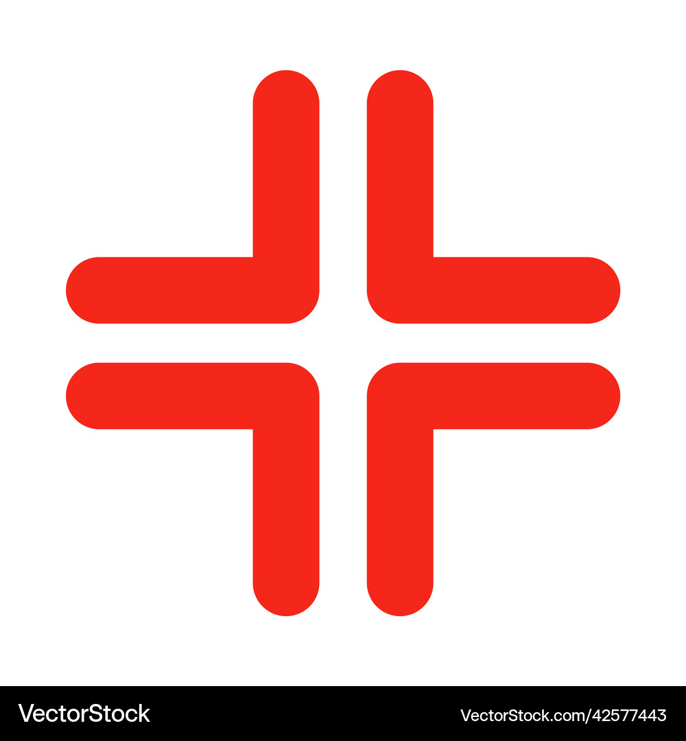 A sign of anger with rounded corners Royalty Free Vector
