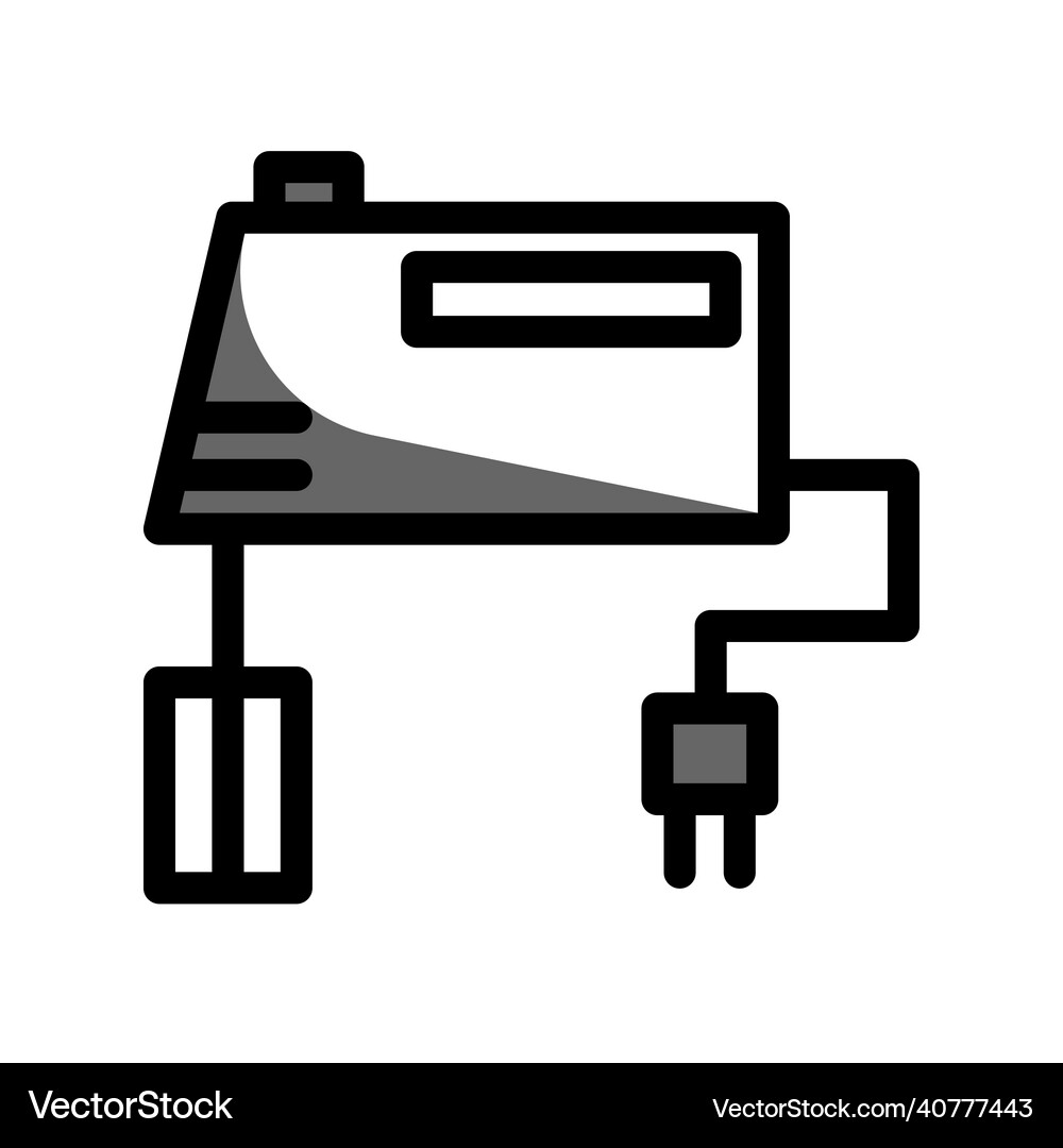 Graphic of mixer icon Royalty Free Vector Image