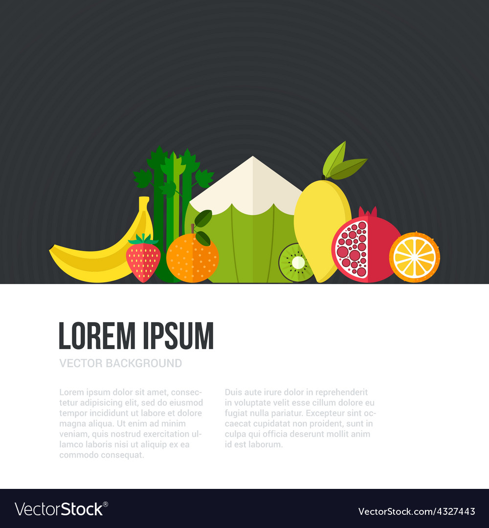 Healthy eating concept Royalty Free Vector Image