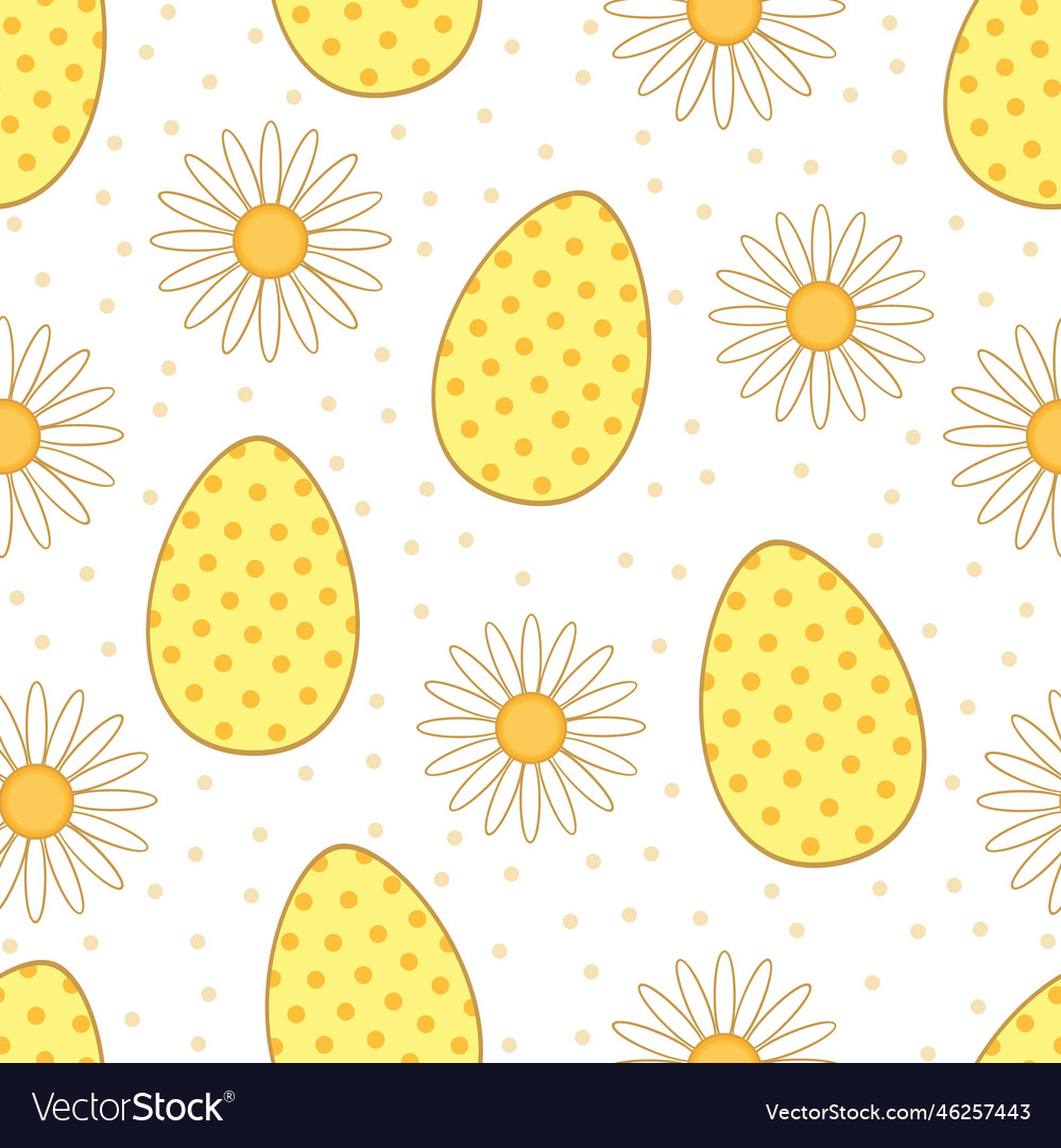 Seamless easter pattern Royalty Free Vector Image