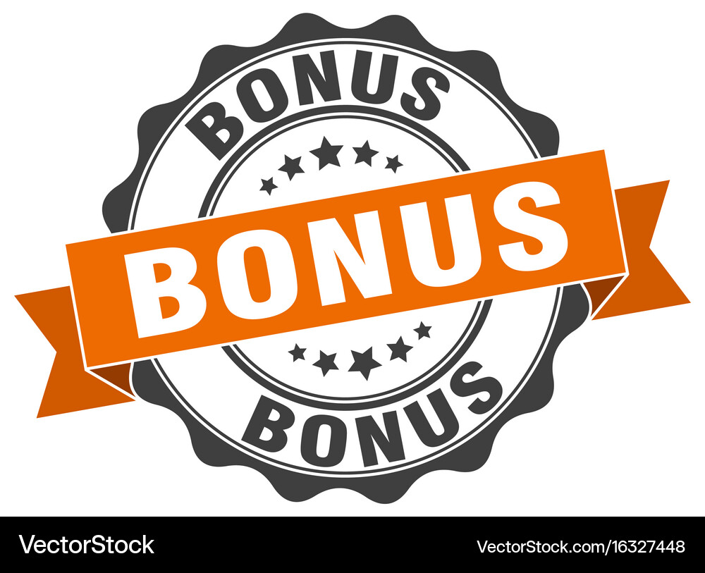 Bonus stamp sign seal Royalty Free Vector Image