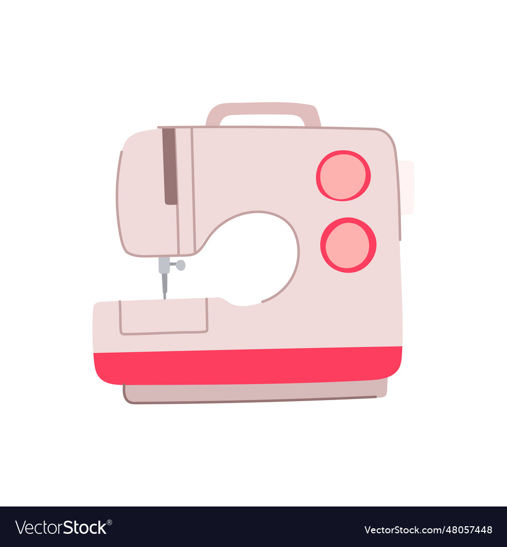 Fashion Sew Machine Cartoon Royalty Free Vector Image