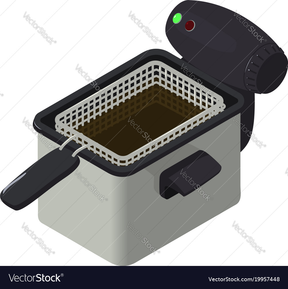 Fryer icon isometric style Royalty Free Vector Image Fryer icon isometric style Royalty Free Vector Image