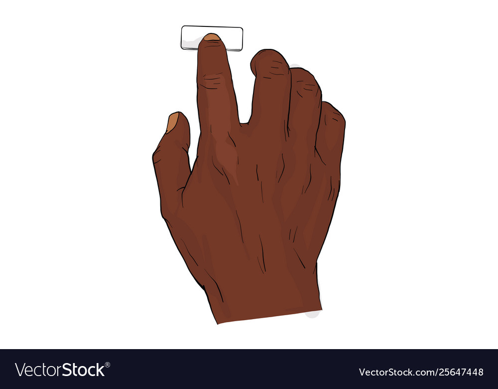 Hand typing computer keyboard Royalty Free Vector Image