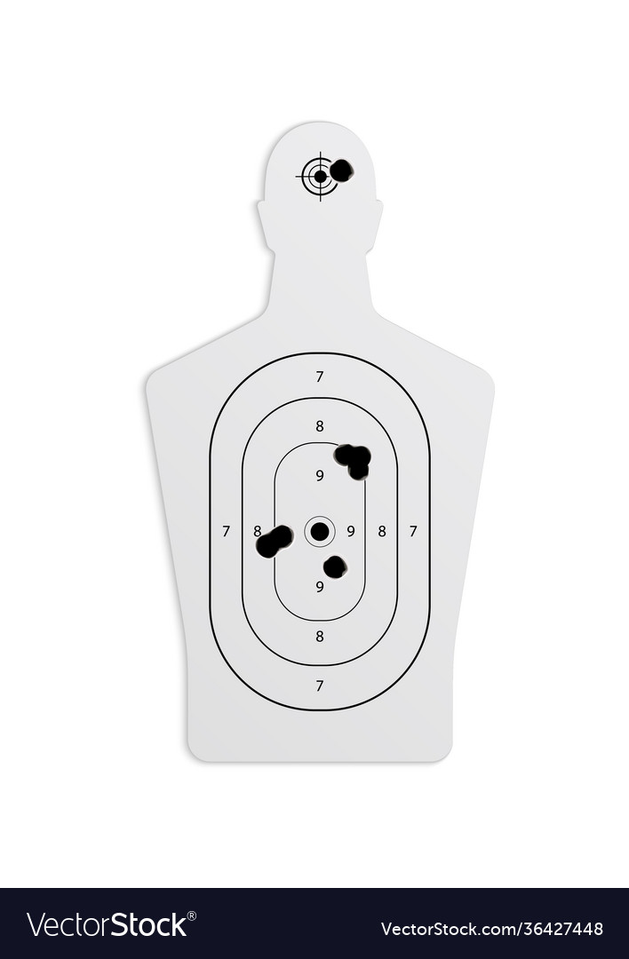 Human target holes composition Royalty Free Vector Image Human target holes composition Royalty Free Vector Image