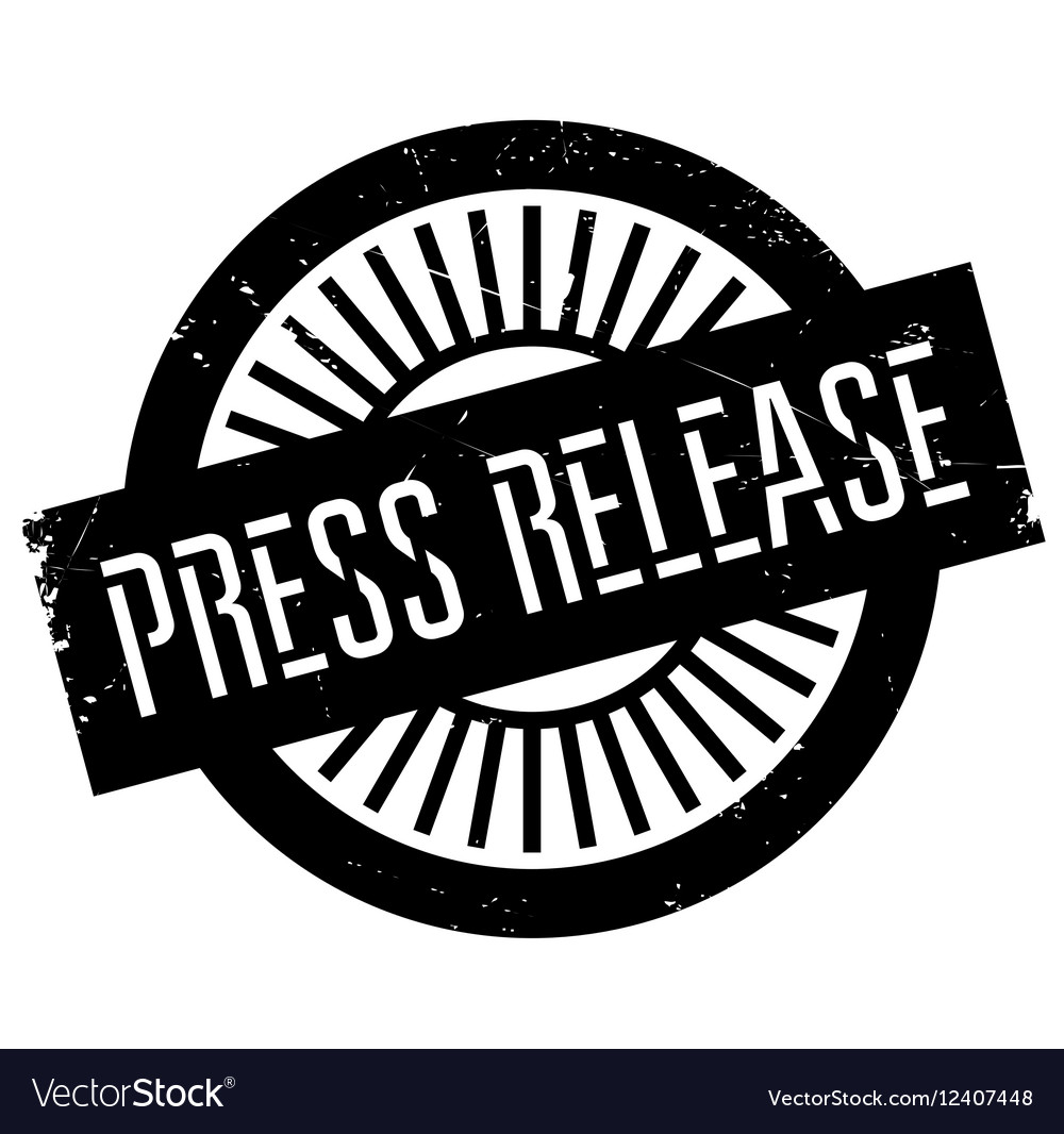 Press release stamp Royalty Free Vector Image - VectorStock
