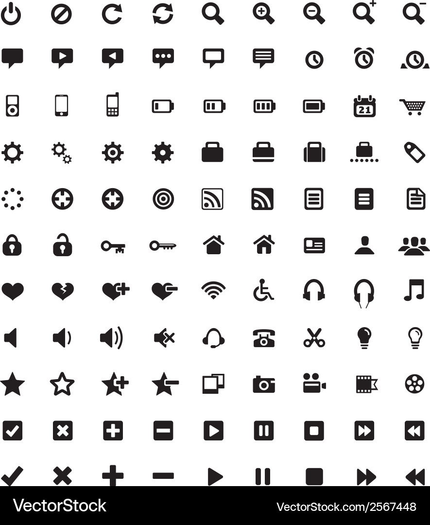 Set of Universal icons 4 Royalty Free Vector Image