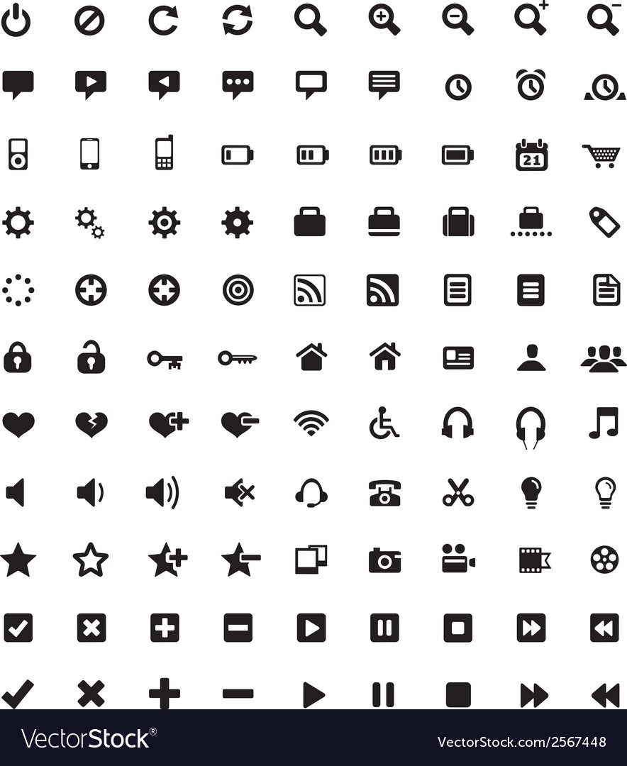 Set universal icons 4 Royalty Free Vector Image Set universal icons 4 Royalty Free Vector Image