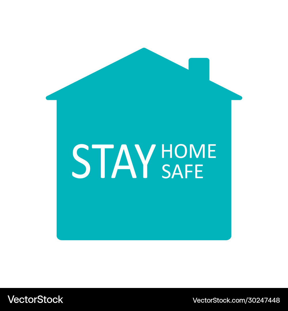 Stay home stay safe steps to avoid spread of Vector Image