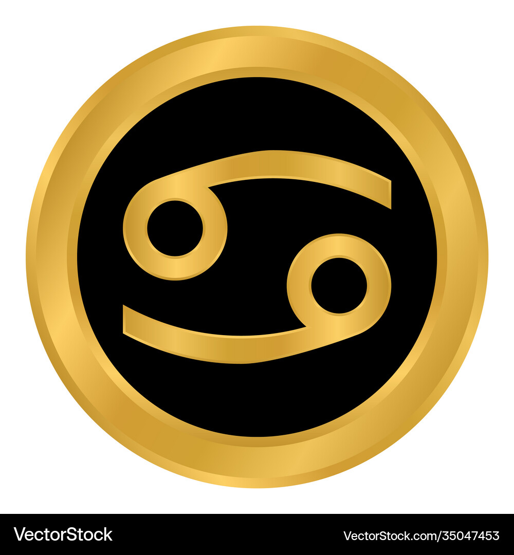 Cancer symbol on white Royalty Free Vector Image