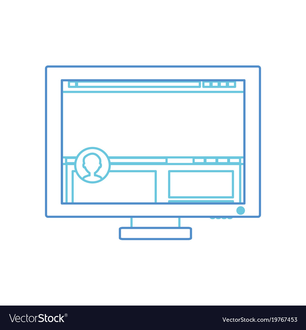 Isolated computer design Royalty Free Vector Image