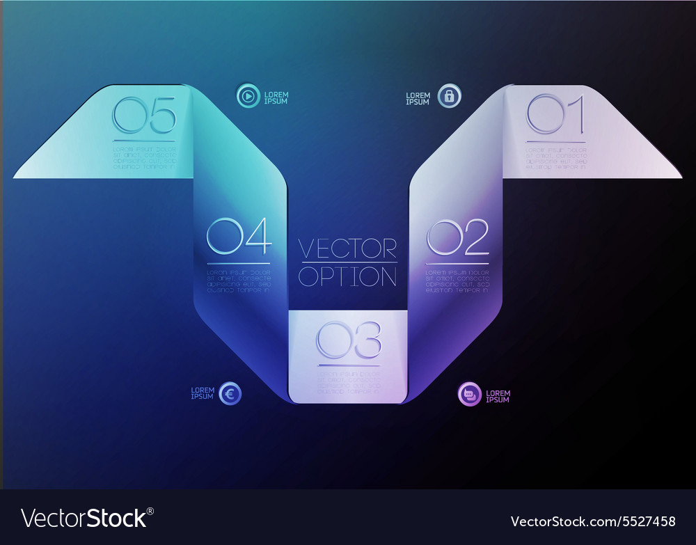 Design elements for options Royalty Free Vector Image