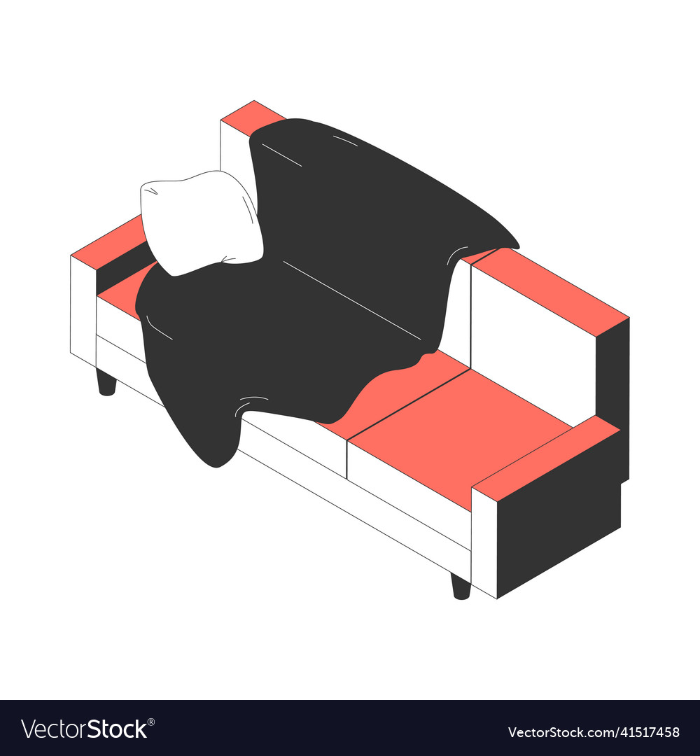 Isometric sofa Royalty Free Vector Image - VectorStock