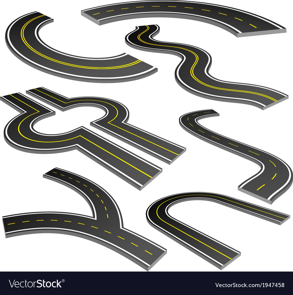 Roads Royalty Free Vector Image - VectorStock