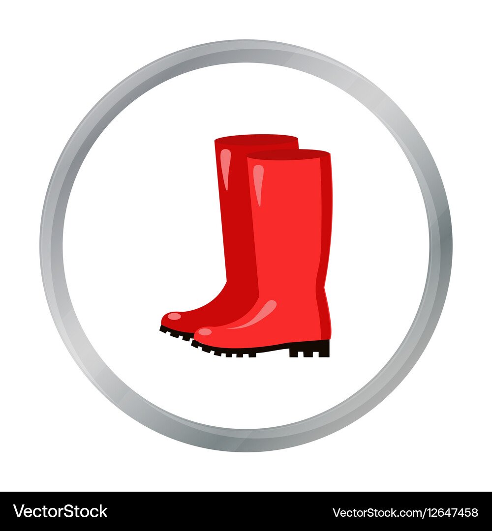 Rubber boots icon of for web Royalty Free Vector Image