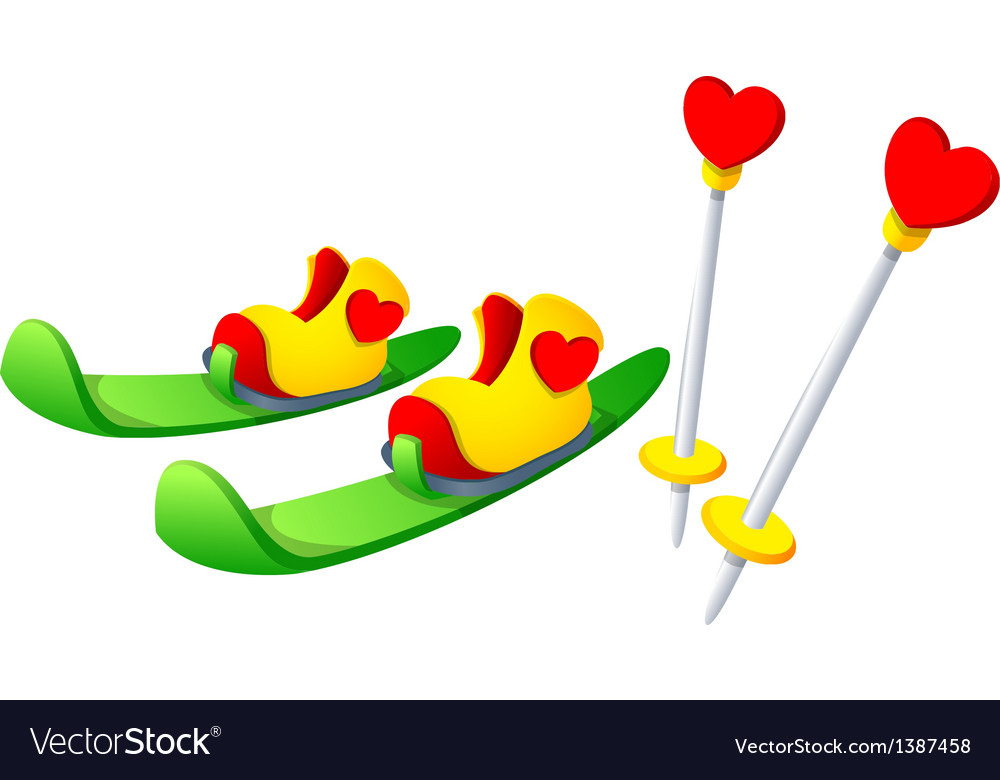 Ski Royalty Free Vector Image - VectorStock