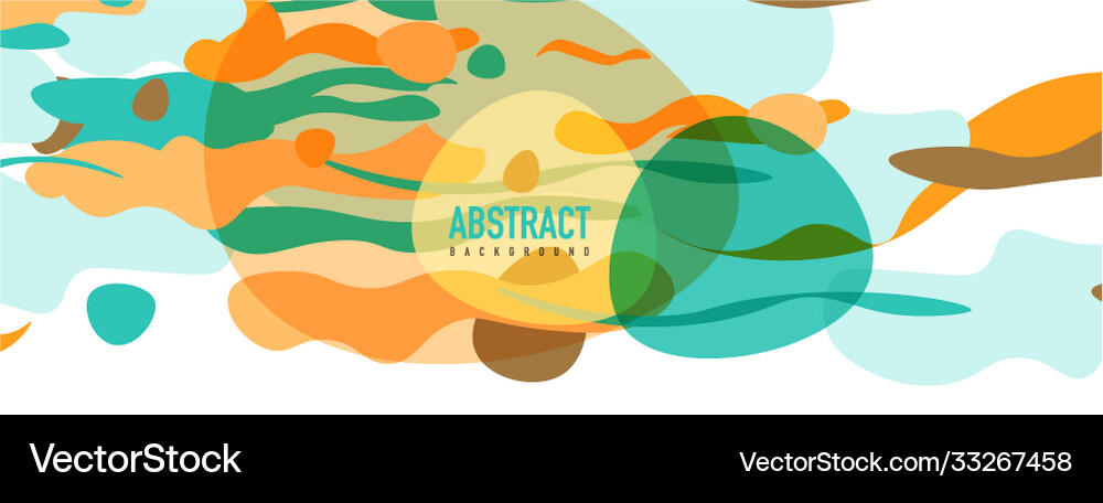 Trendy liquid style shapes abstract design Vector Image