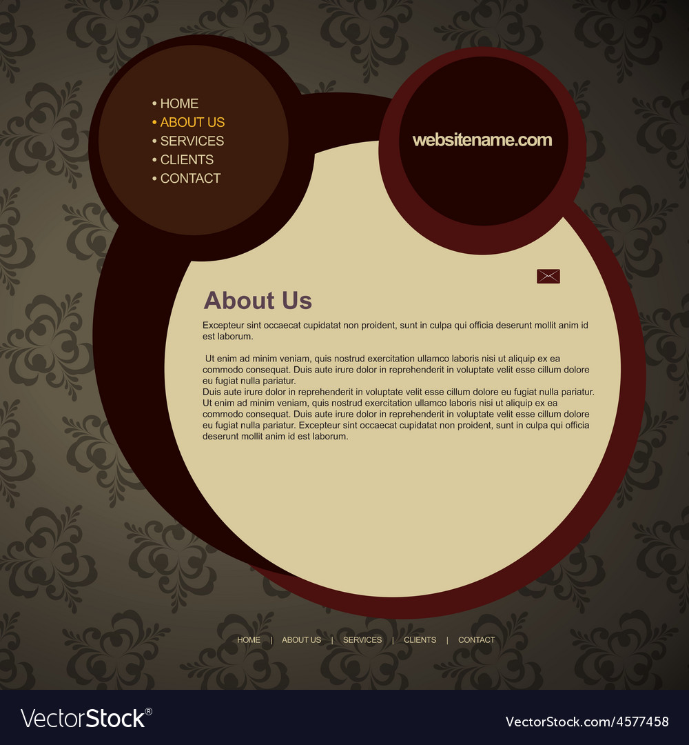 Web layout Royalty Free Vector Image - VectorStock