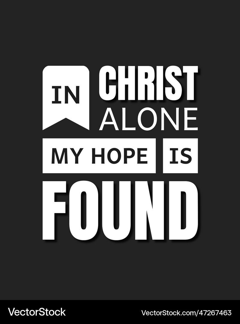 Bible verses typography christian poster Vector Image