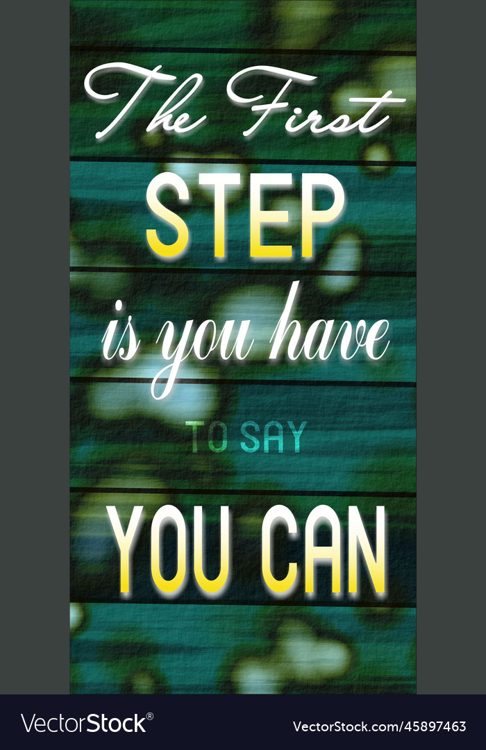 First step Royalty Free Vector Image - VectorStock